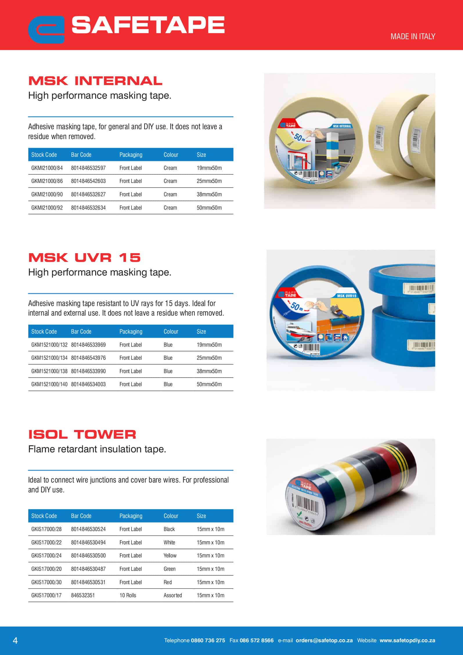 SafeTape - Safetop - Quality Price Performance